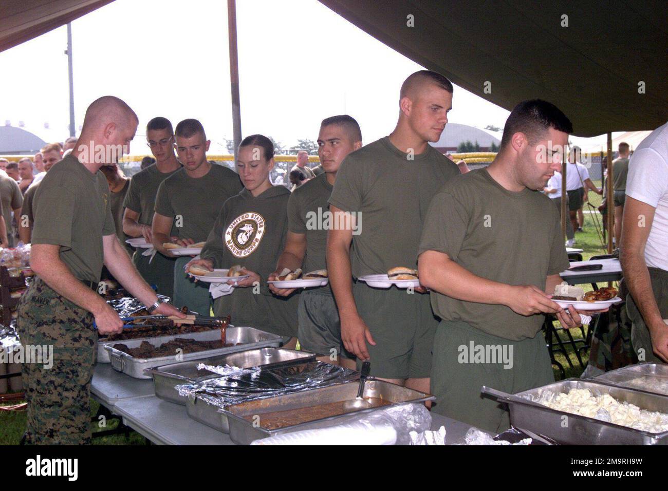 US Marine Corps (USMC) troops from Marine Wing Headquarters Squadron-2 ...