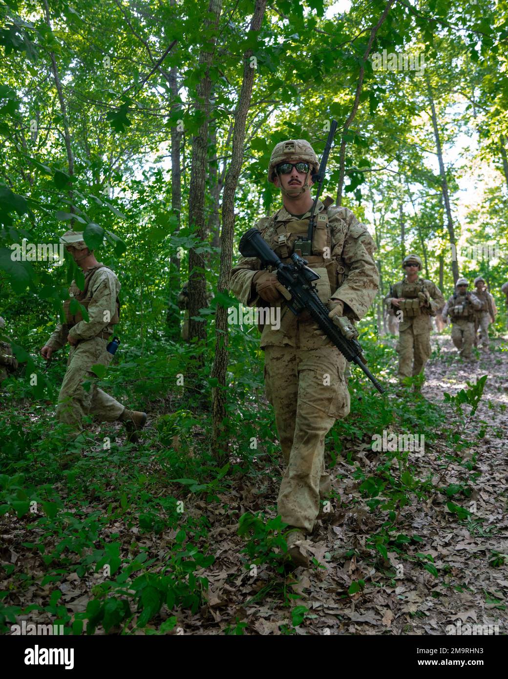 U.S. Reserve Marines assigned to India Company, 3rd Battalion, 23rd ...