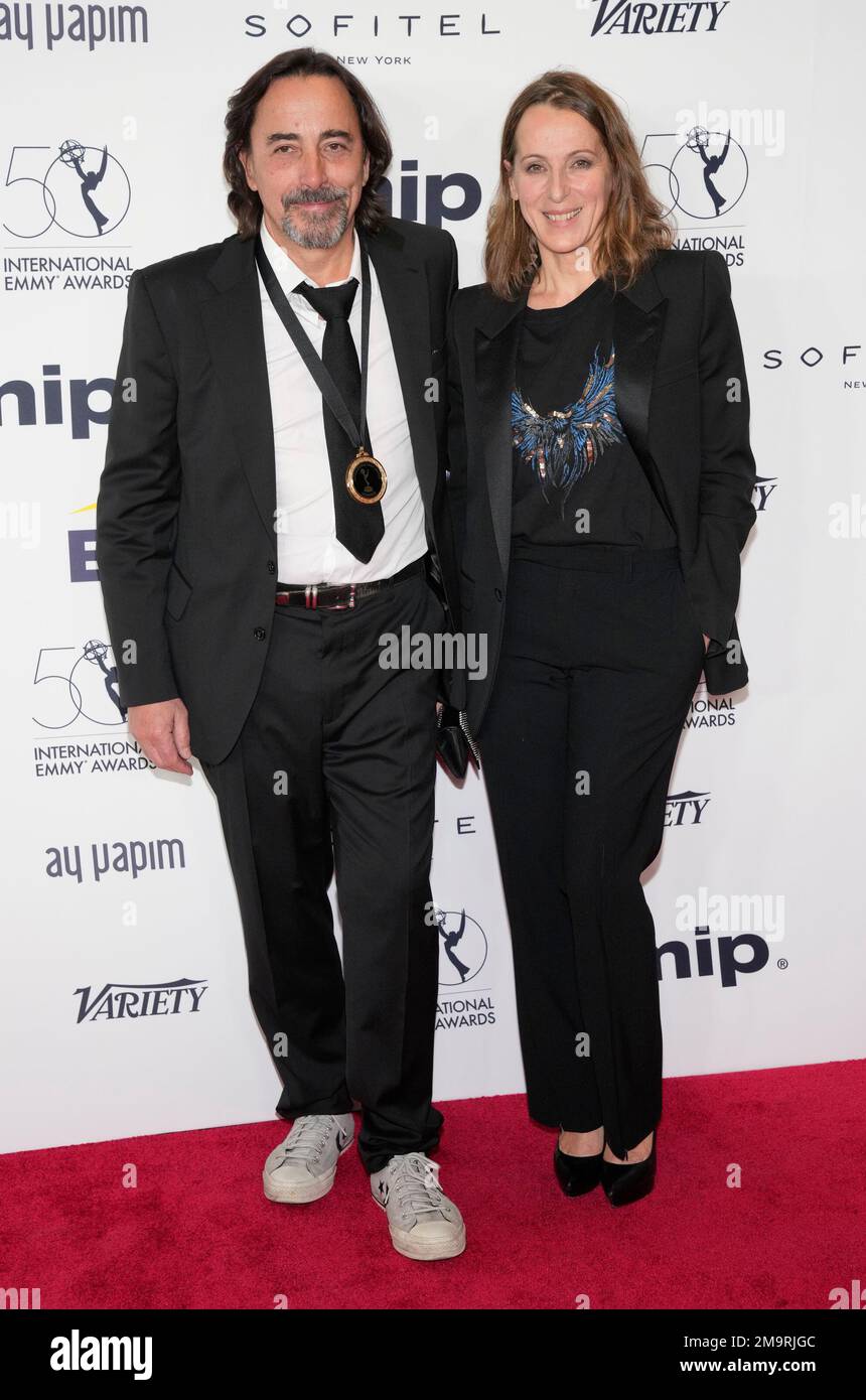 Hubert Besson, left, and Maidi Roth, from the team of "(S)he" attend ...