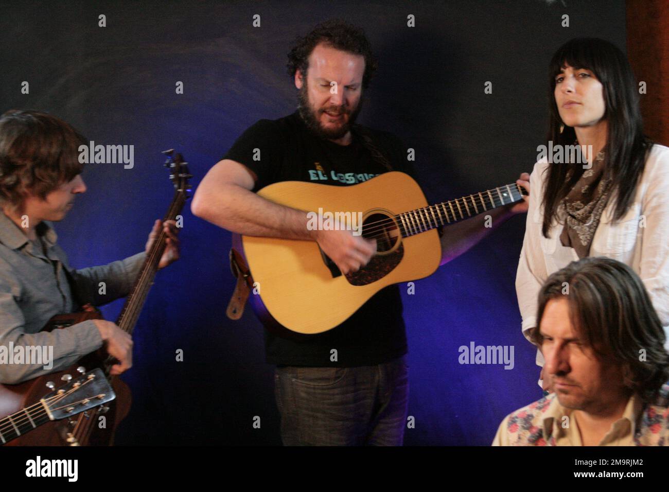 Nicki Bluhm films a session in New York Stock Photo - Alamy