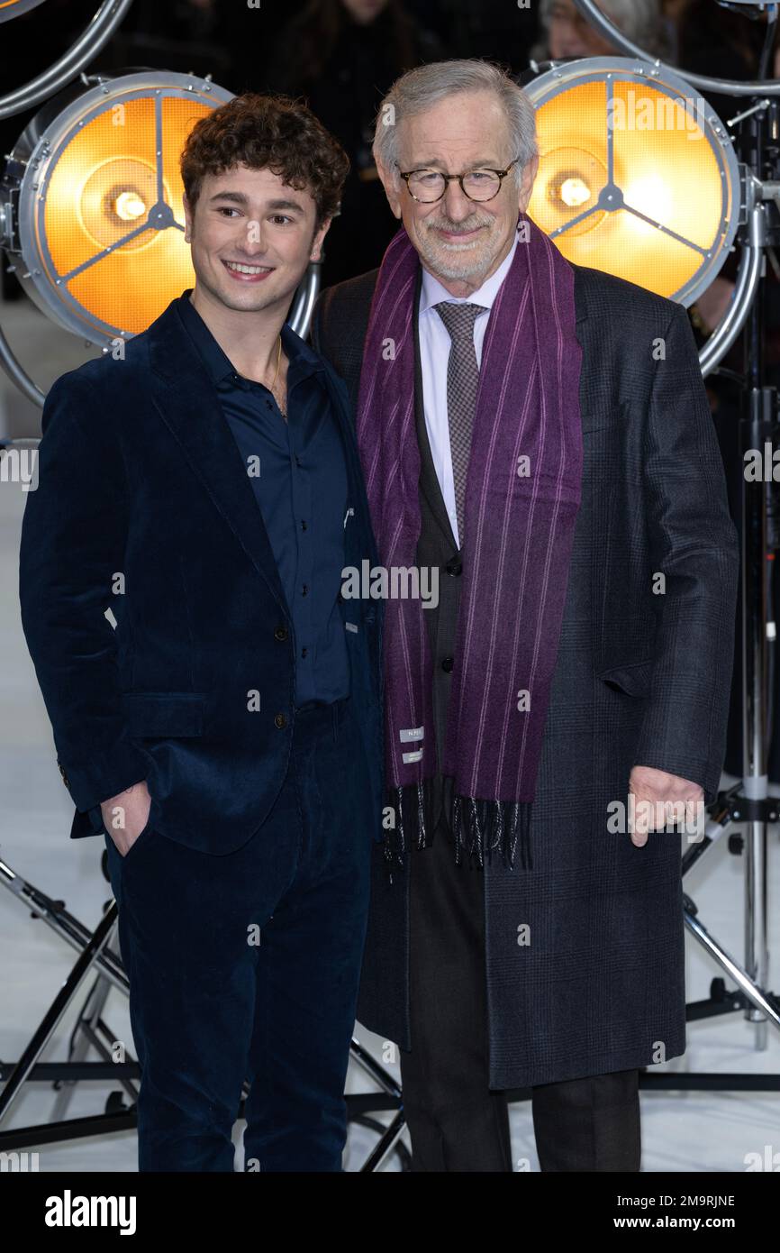 London, UK. 18th January, 2023. Gabriel LaBelle and Steven Spielberg ...