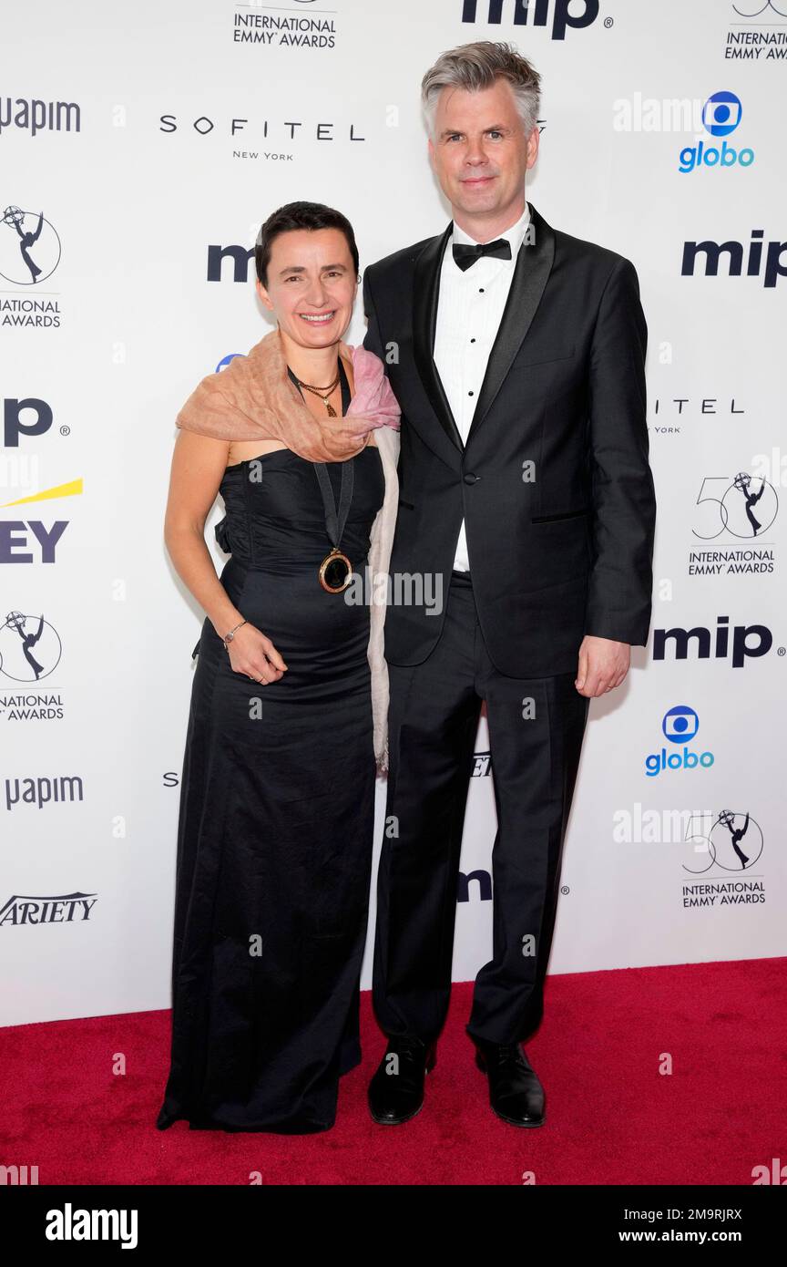 Isabelle Degeorges, left, and George Kay, from the team of "Lupin ...