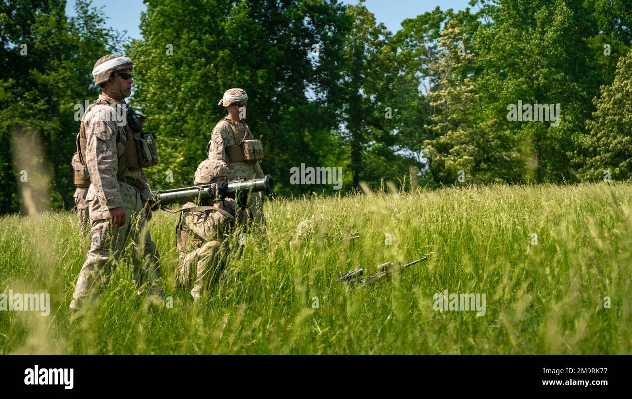A U.S. Marine assigned to India Company, 3rd Battalion, 23rd Marine ...