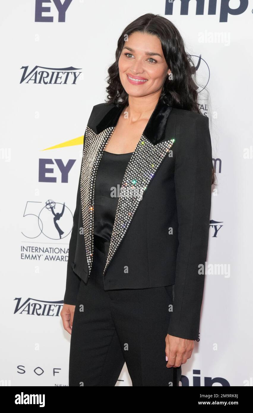 Kim Engelbrecht attends the 50th International Emmy Awards at the New ...
