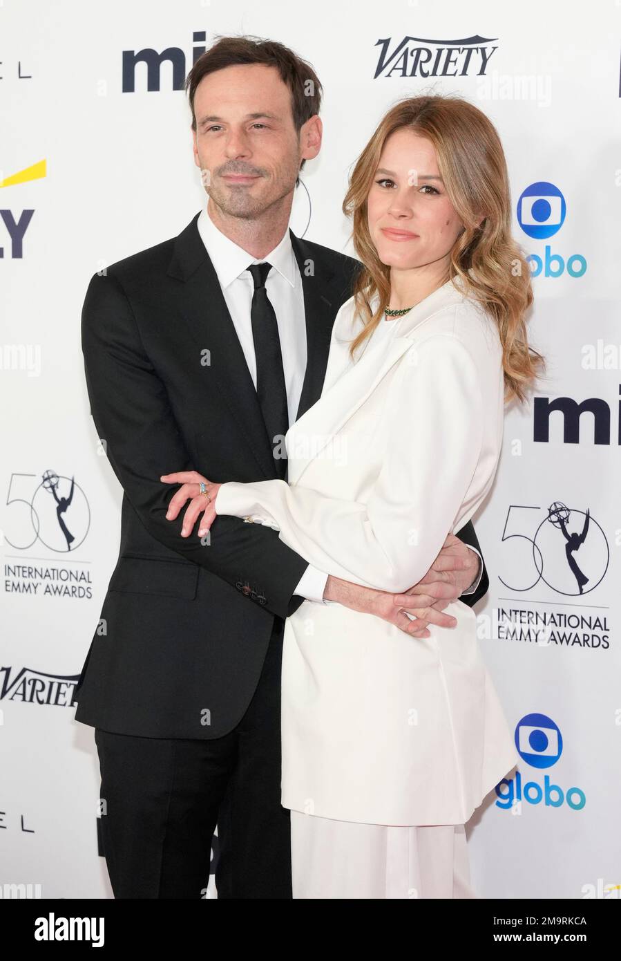 Scoot McNairy, left, and Sosie Bacon attends the 50th International ...