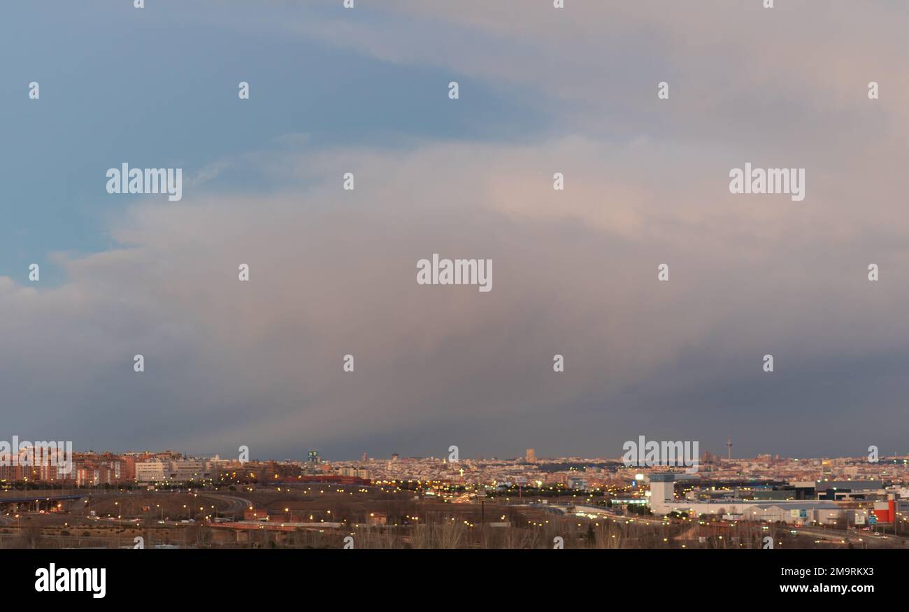 Top view traffic on madrid hi-res stock photography and images - Alamy