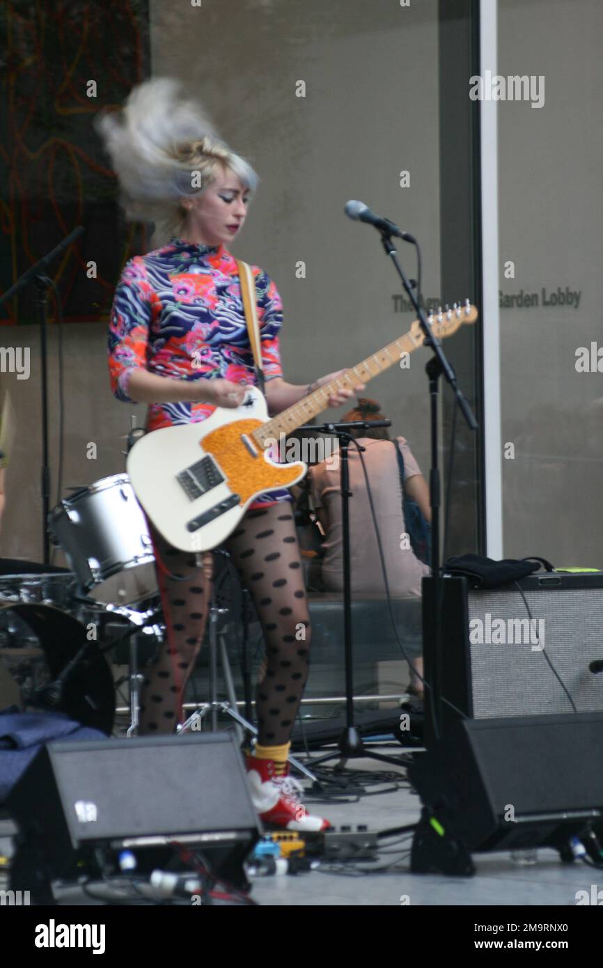 Potty Mouth in concert at The Whitney Museum in New York Stock Photo ...