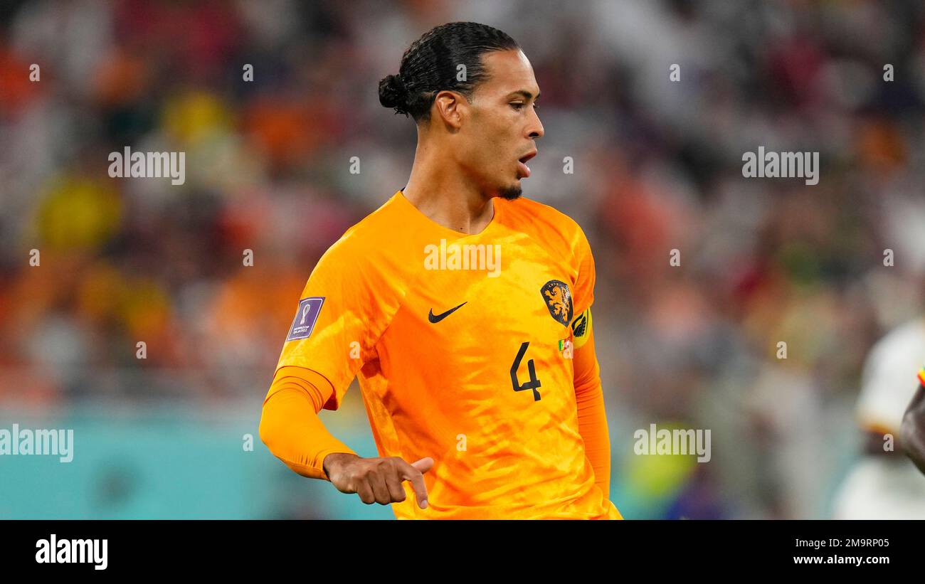 Virgil van Dijk of the Netherlands in action during the World Cup ...