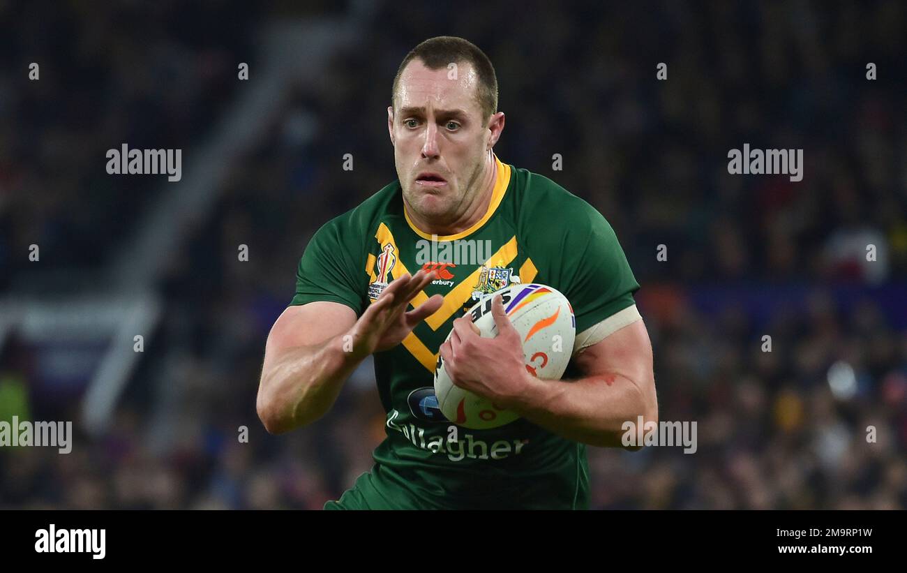 Australia's Isaah Yeo during the Rugby League World Cup final match ...