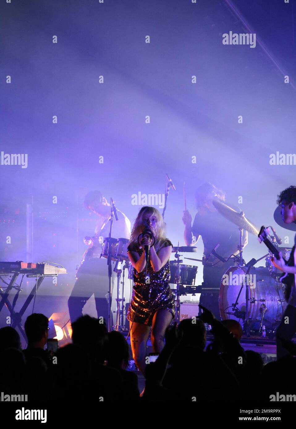 Paramore in concert from Radio City Music Hall in New York Stock Photo ...