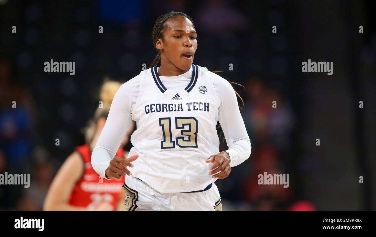Georgia Tech forward Kayla Blackshear (13) runs during the second half ...