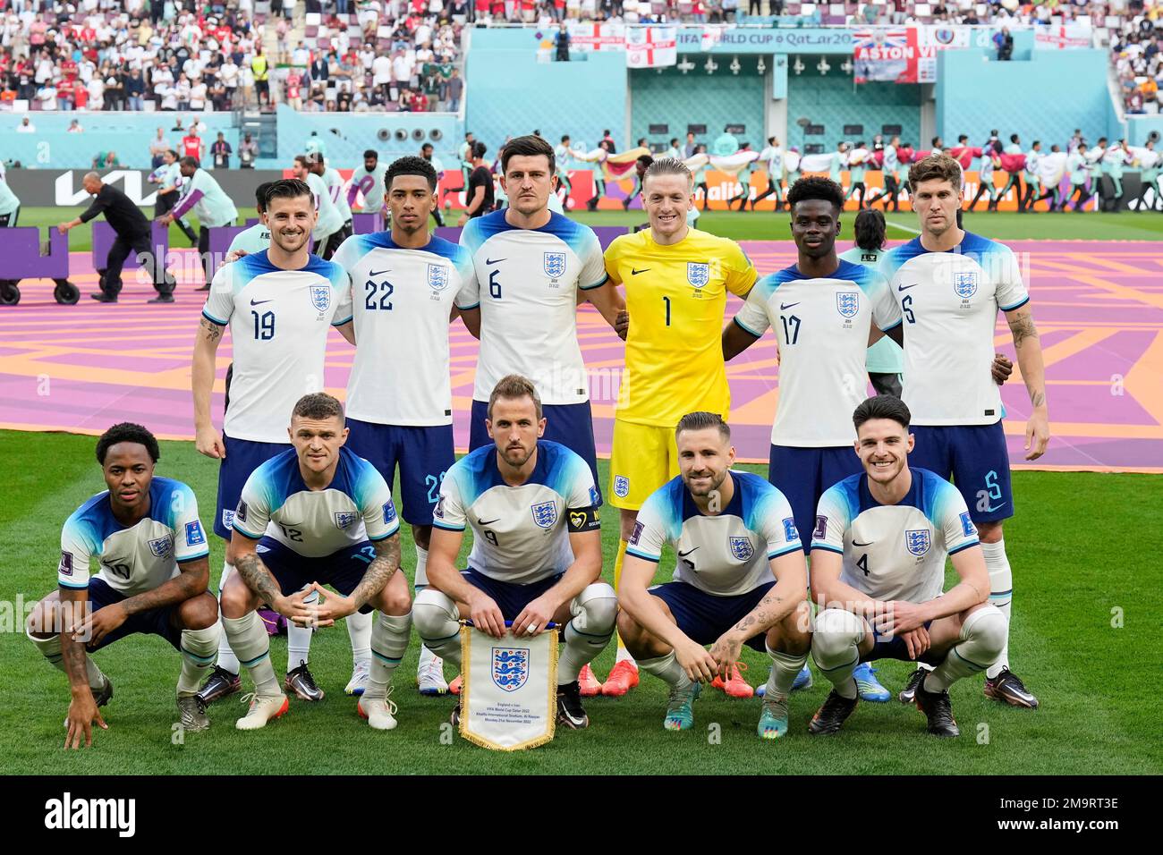 England's players pose for a team photo before the start of the World ...