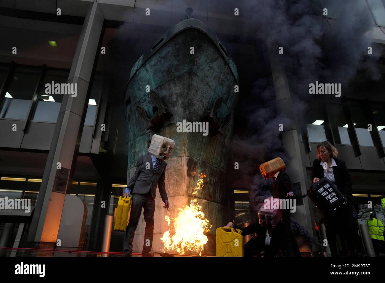 Ocean Rebellion demonstrators protest outside the International ...
