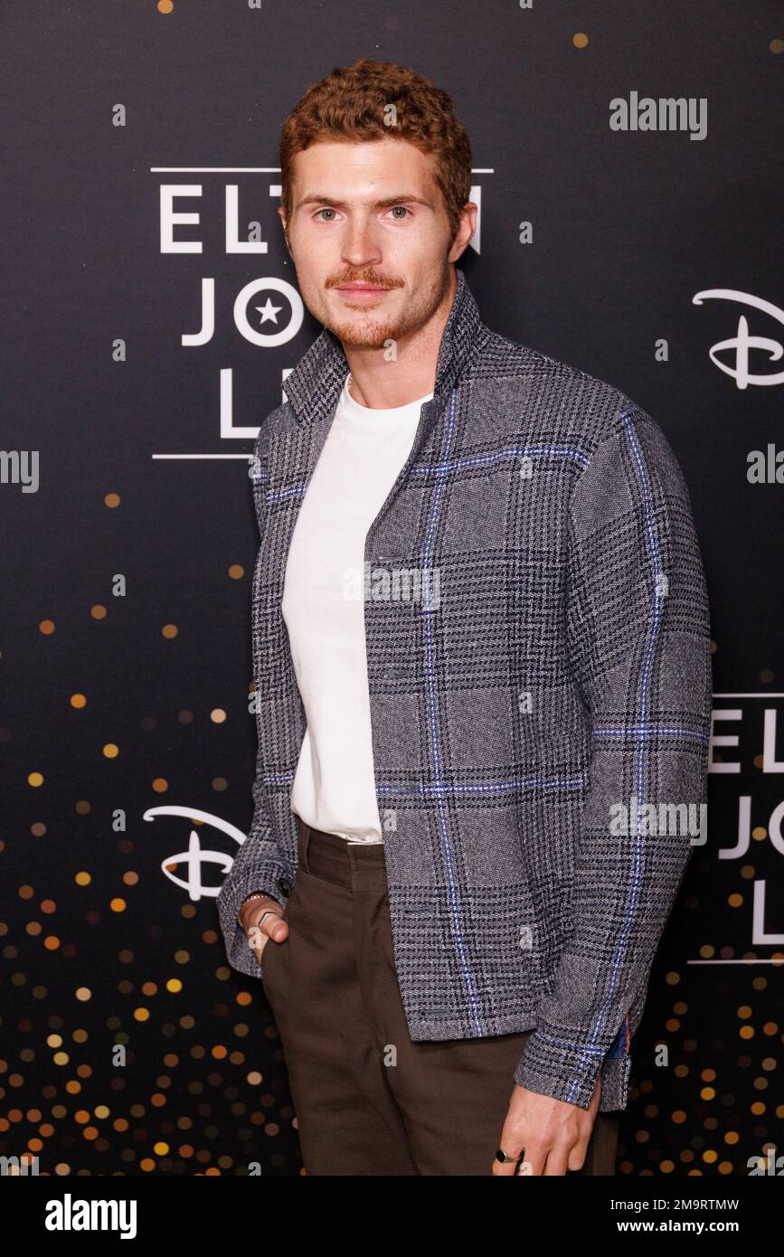 Jake Austin Walker arrives at the Elton John's final North American ...