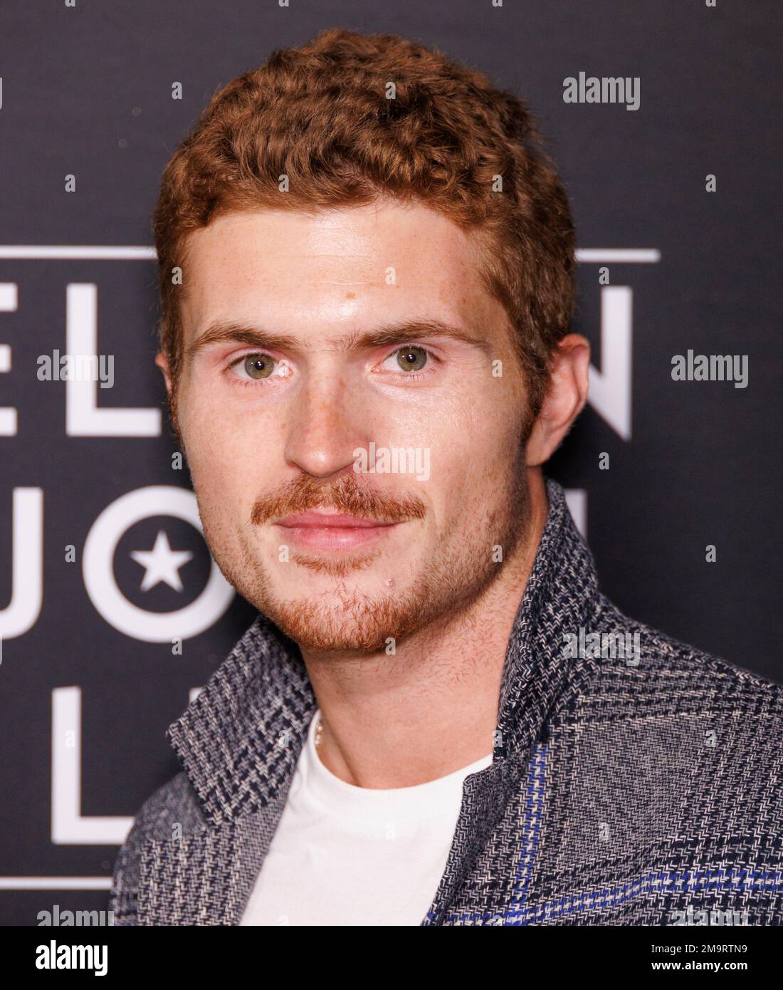 Jake Austin Walker arrives at the Elton John's final North American ...