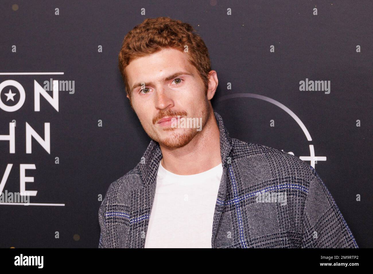 Jake Austin Walker arrives at the Elton John's final North American ...