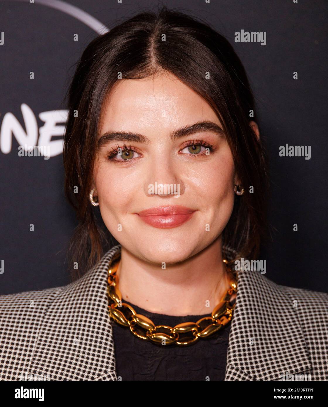 Lucy Hale arrives at the Elton John's final North American show of his ...
