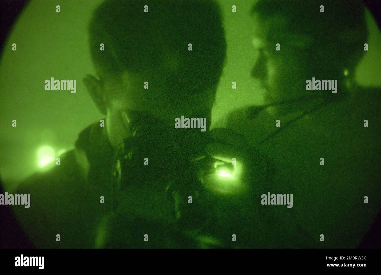 Light enhanced photography showing US Air Force (USAF) STAFF Sergeant ...