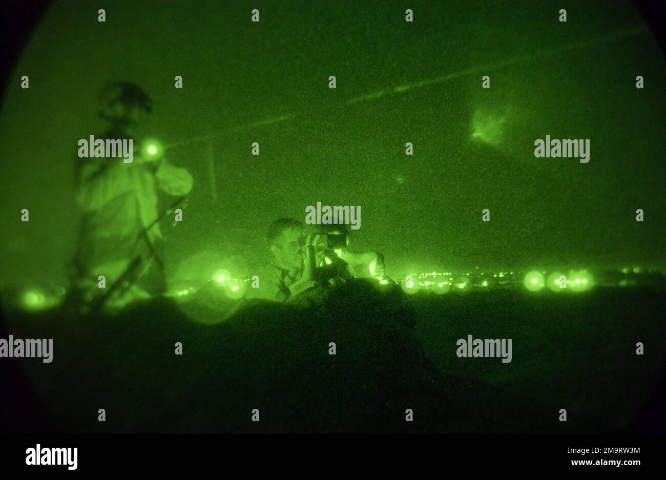 Light enhanced photography showing US Air Force (USAF) Forward Air ...