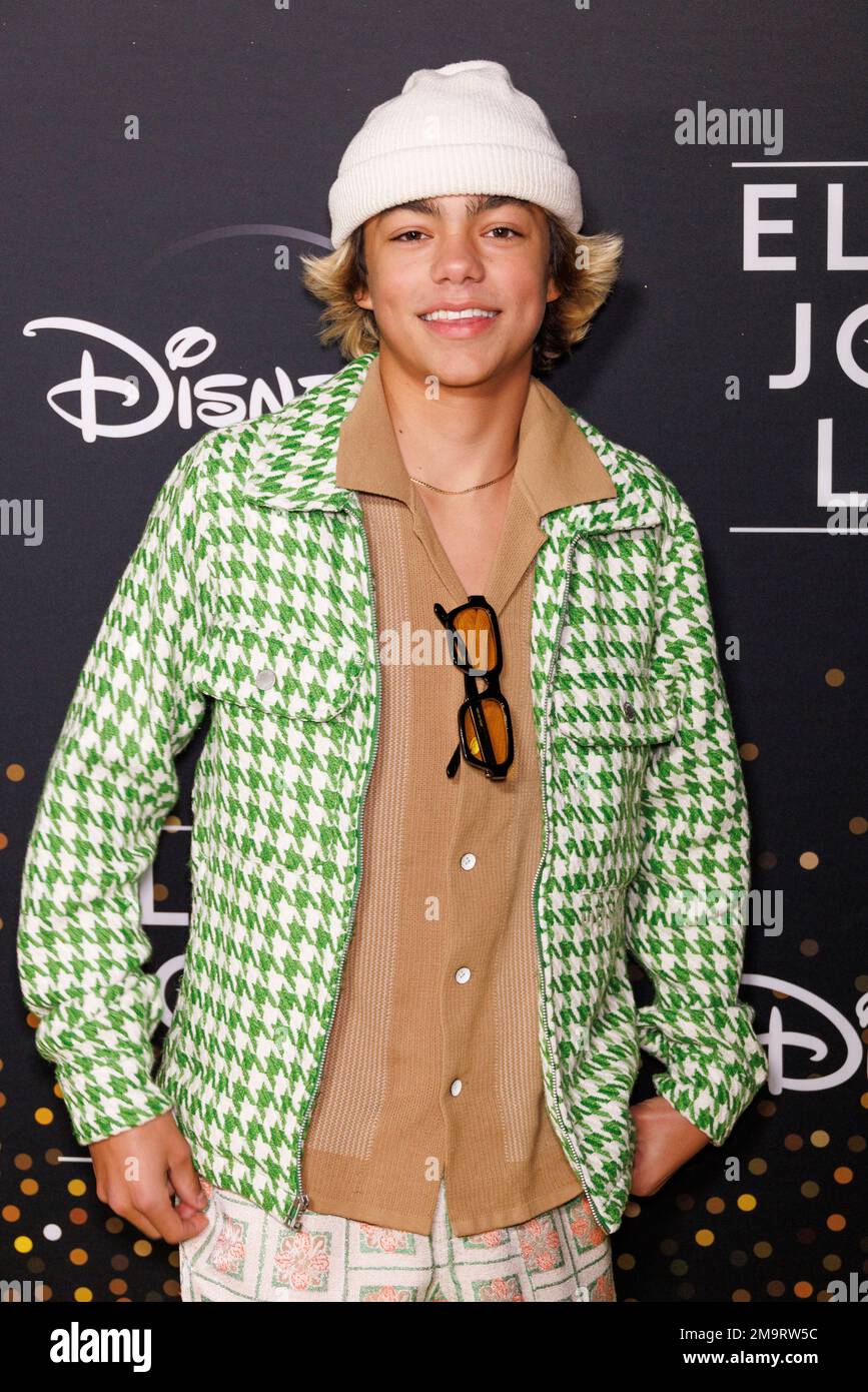 Malachi Barton arrives at the Elton John's final North American show of ...