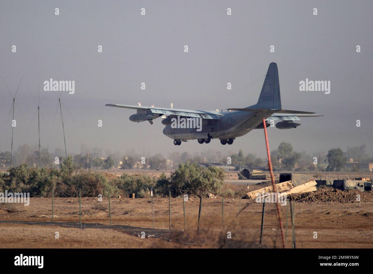 A US Marine Corps (USMC), KC-130 Hercules aircraft assigned to Marine ...