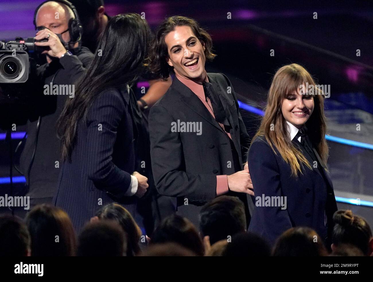 Ethan Torchio, from left, Damiano David and Victoria De Angelis of ...