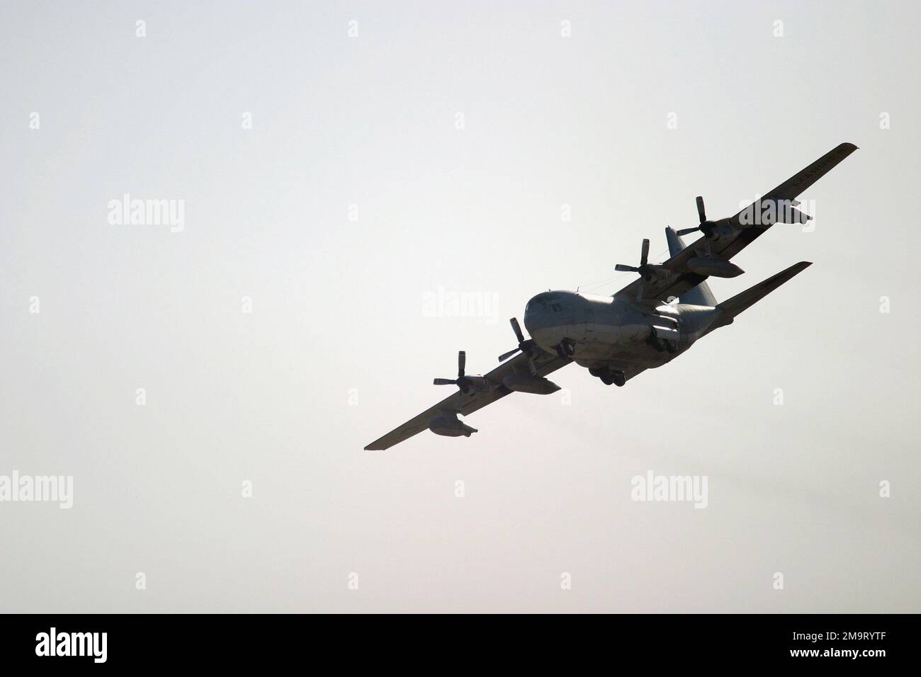 A US Marine Corps (USMC), KC-130 Hercules aircraft assigned to Marine ...