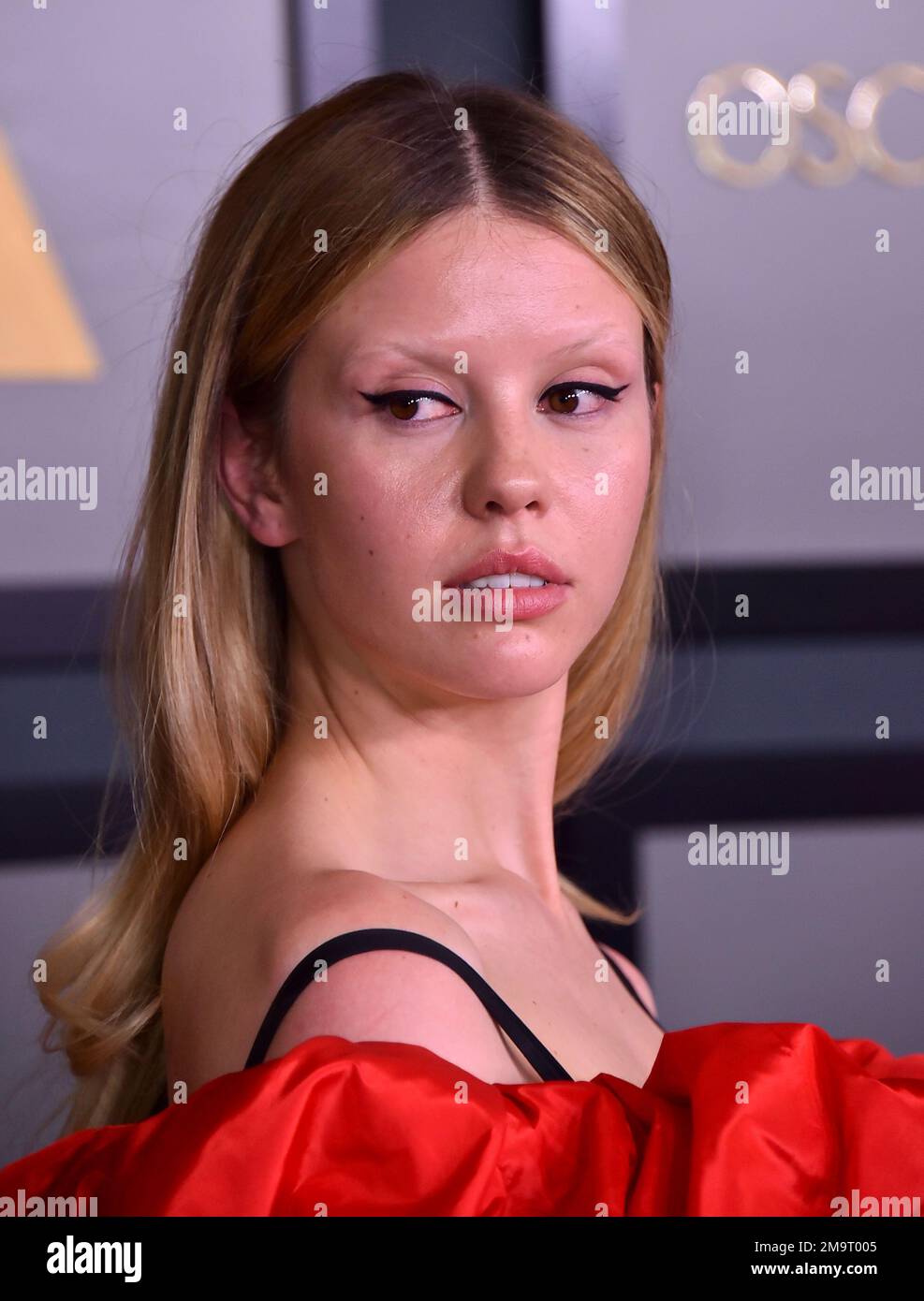 Mia Goth arrives at the Governors Awards on Saturday, Nov. 19, 2022, at ...