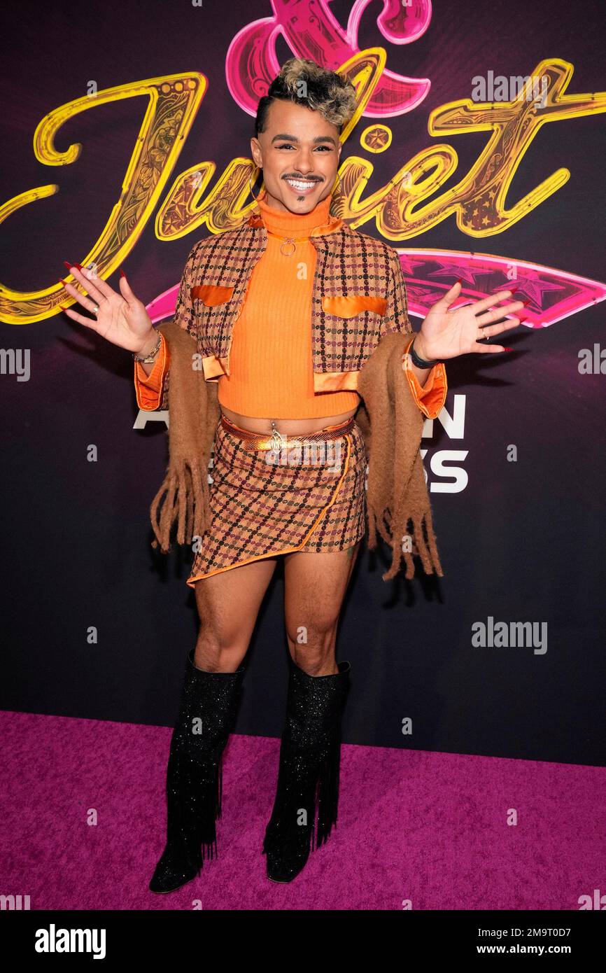 Tomas Matos attends the "& Juliet" Broadway opening night at the ...