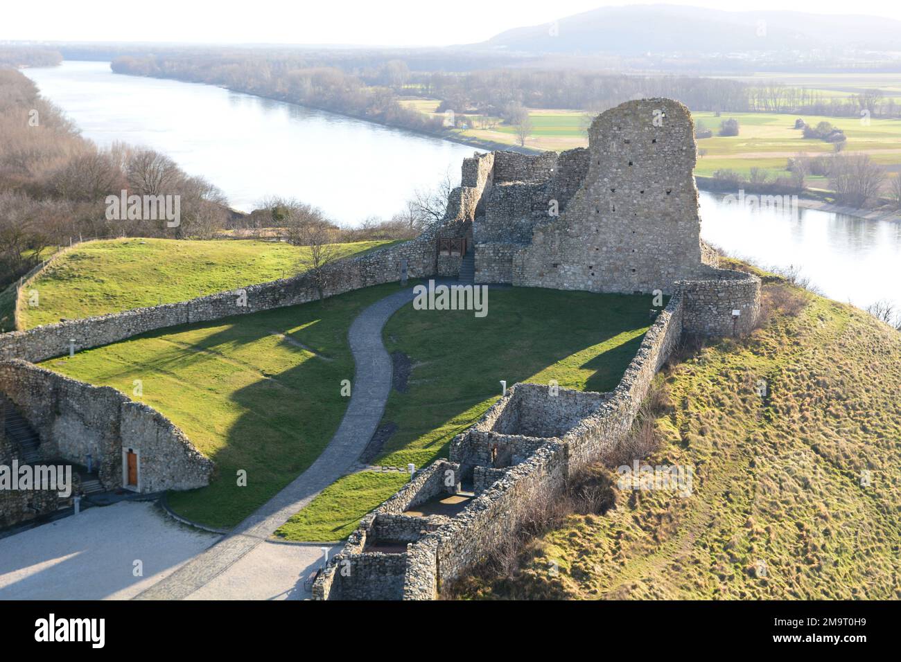 View of Devin castle and Danube river. Devin. Bratislava. Slovakia ...