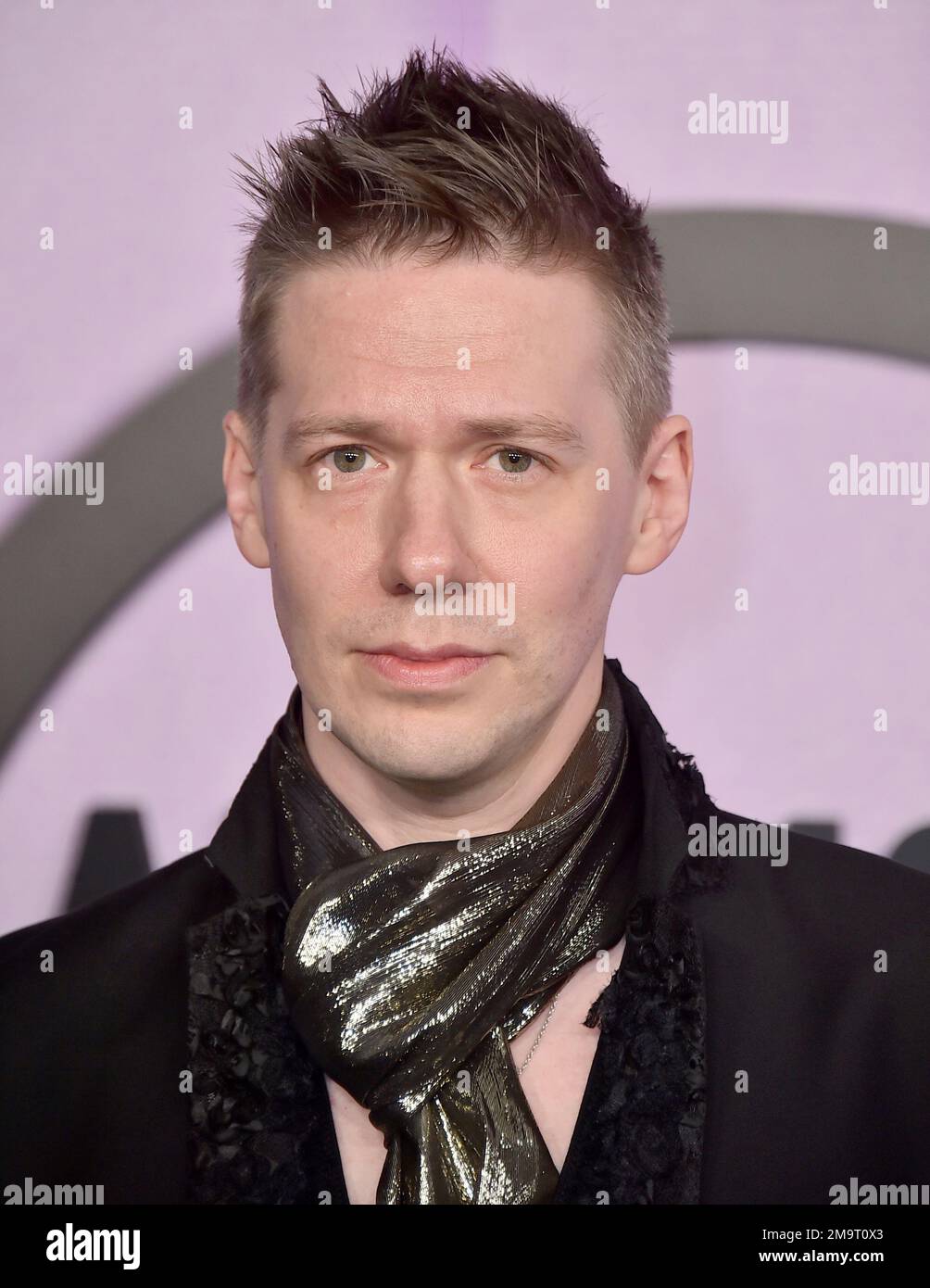 Tobias Forge of Ghost arrives at the American Music Awards on Sunday ...