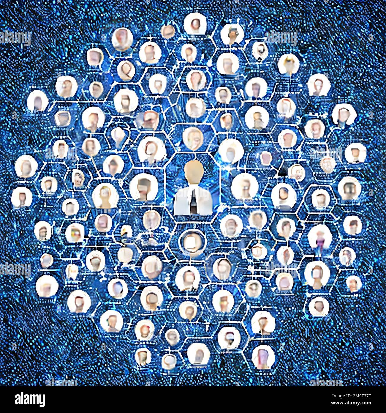 social network abstract diagram, artsy depiction, illustration, people ...