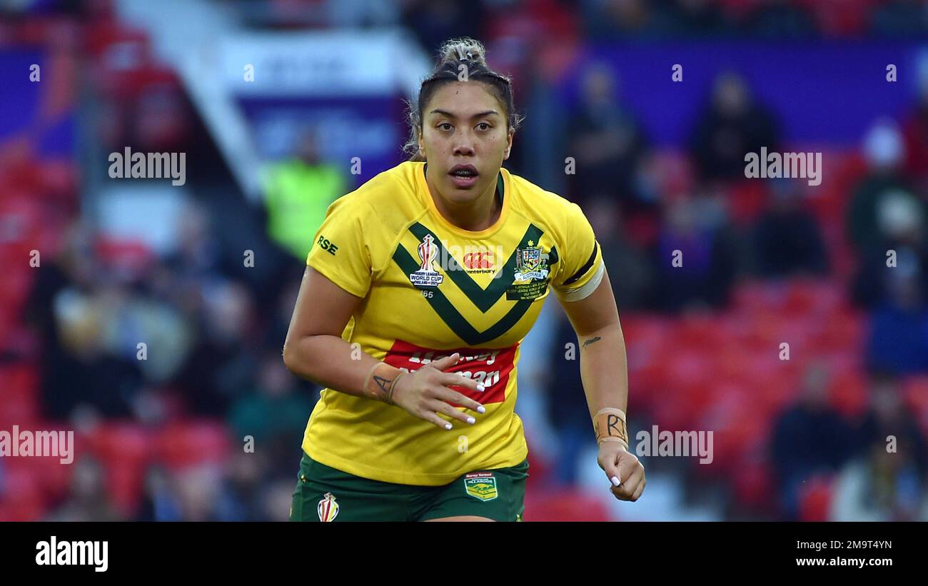 Australia's Shannon Mato during the Women's Rugby League World Cup ...