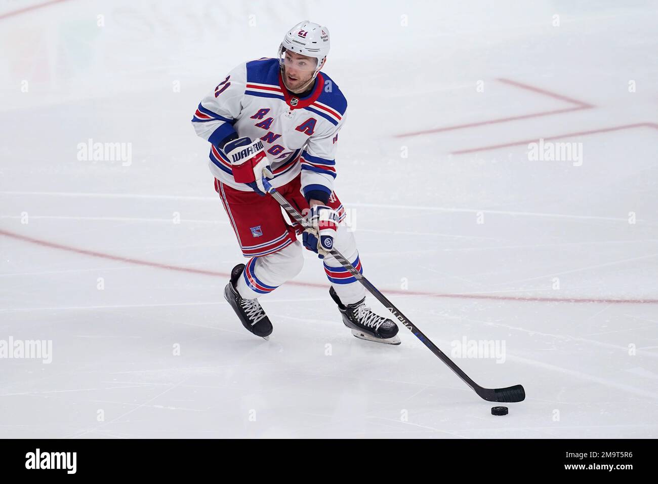 New York Rangers center Barclay Goodrow (21) during an NHL hockey game ...