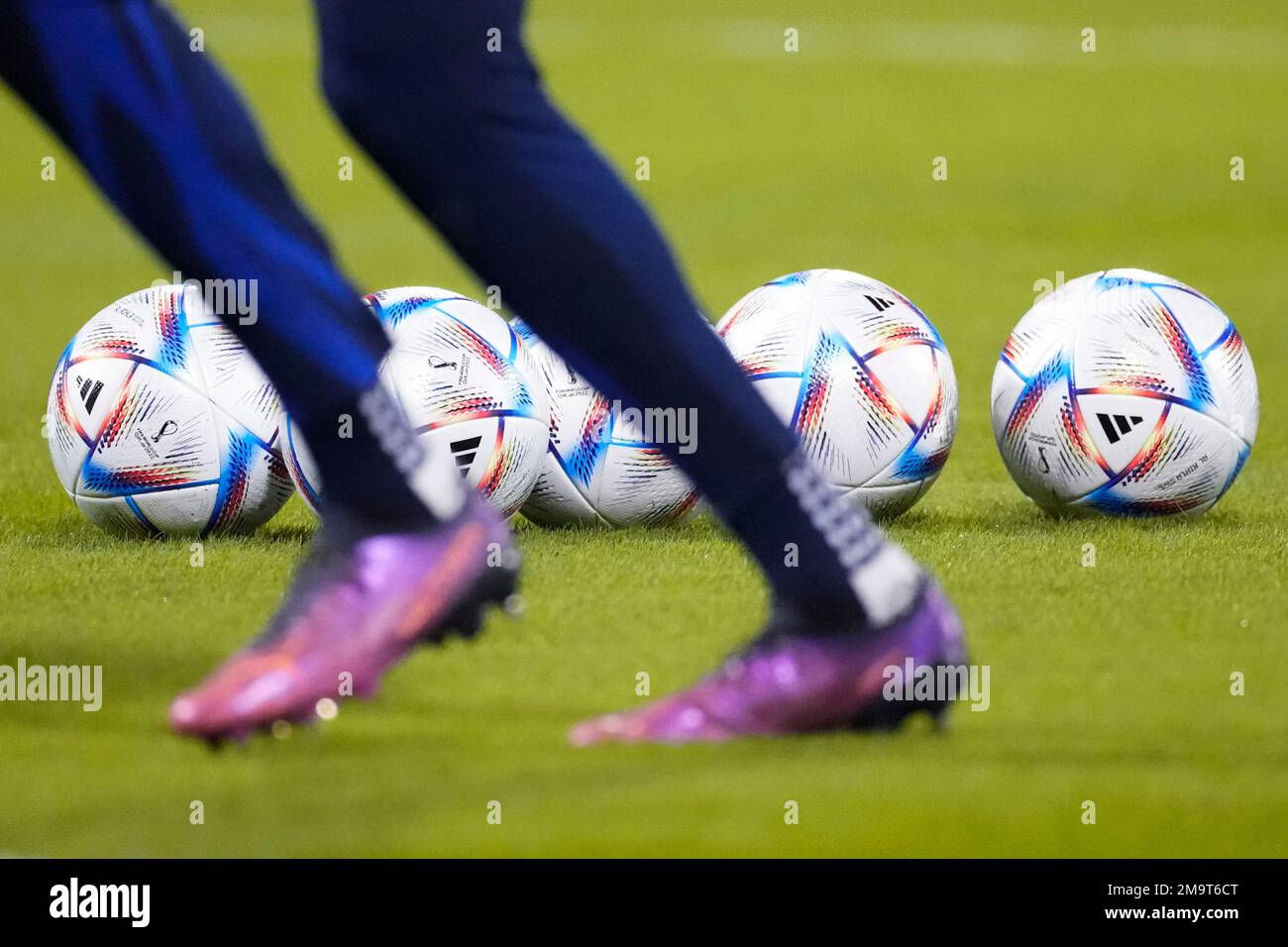 Goalkeeper Ethan Horvath of the United States runs past balls during an ...