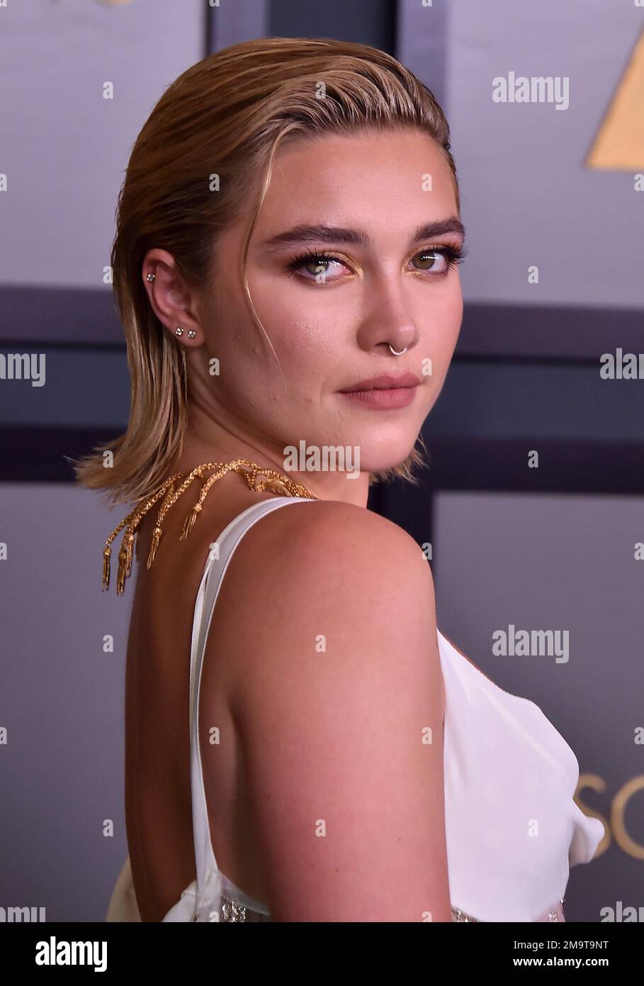 Florence Pugh arrives at the Governors Awards on Saturday, Nov. 19 ...