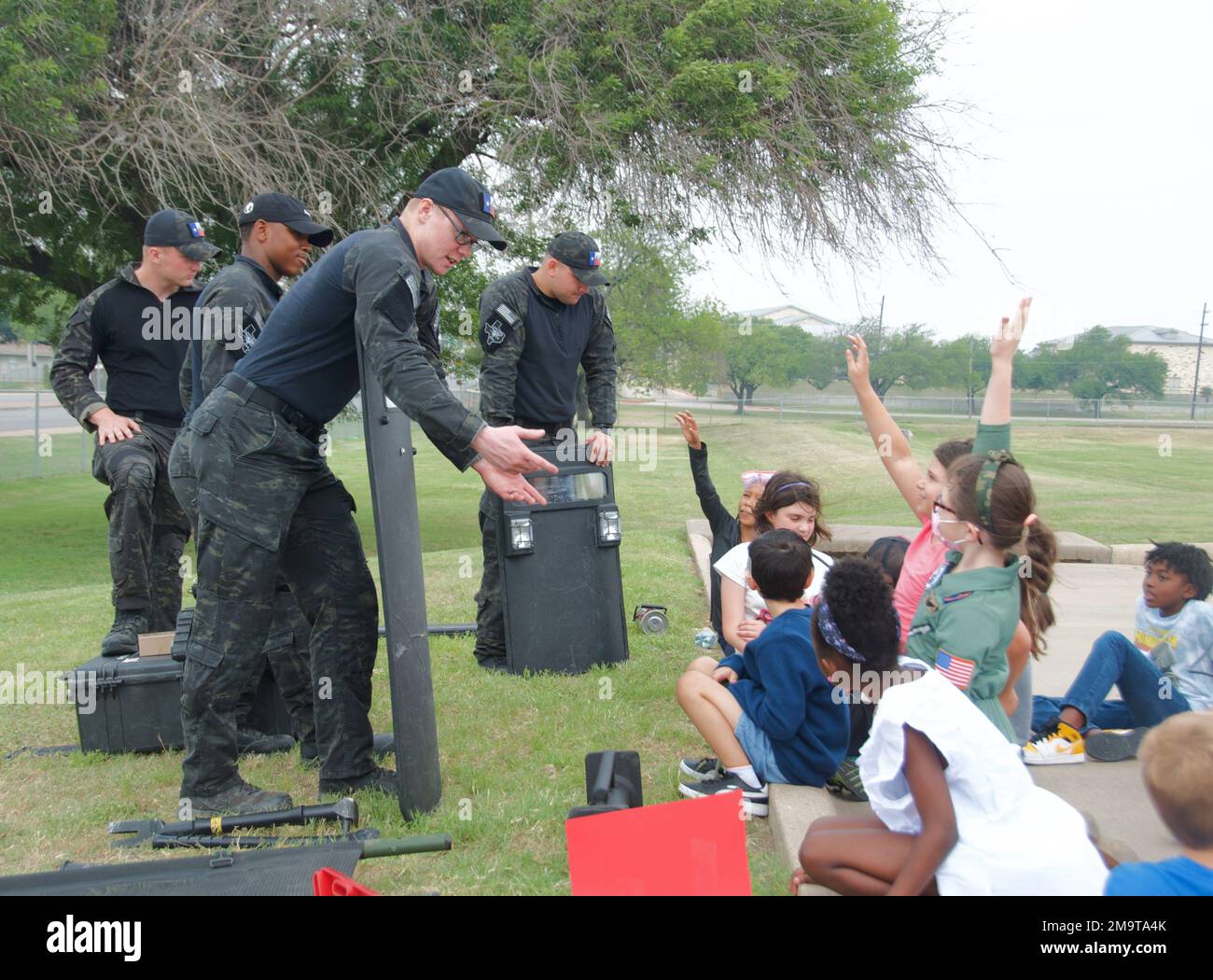 Cpl. Dalton Moore, Cpl. Gavin Rangel, Spc. Joe Weathered assigned to the Swift Reaction Team ...