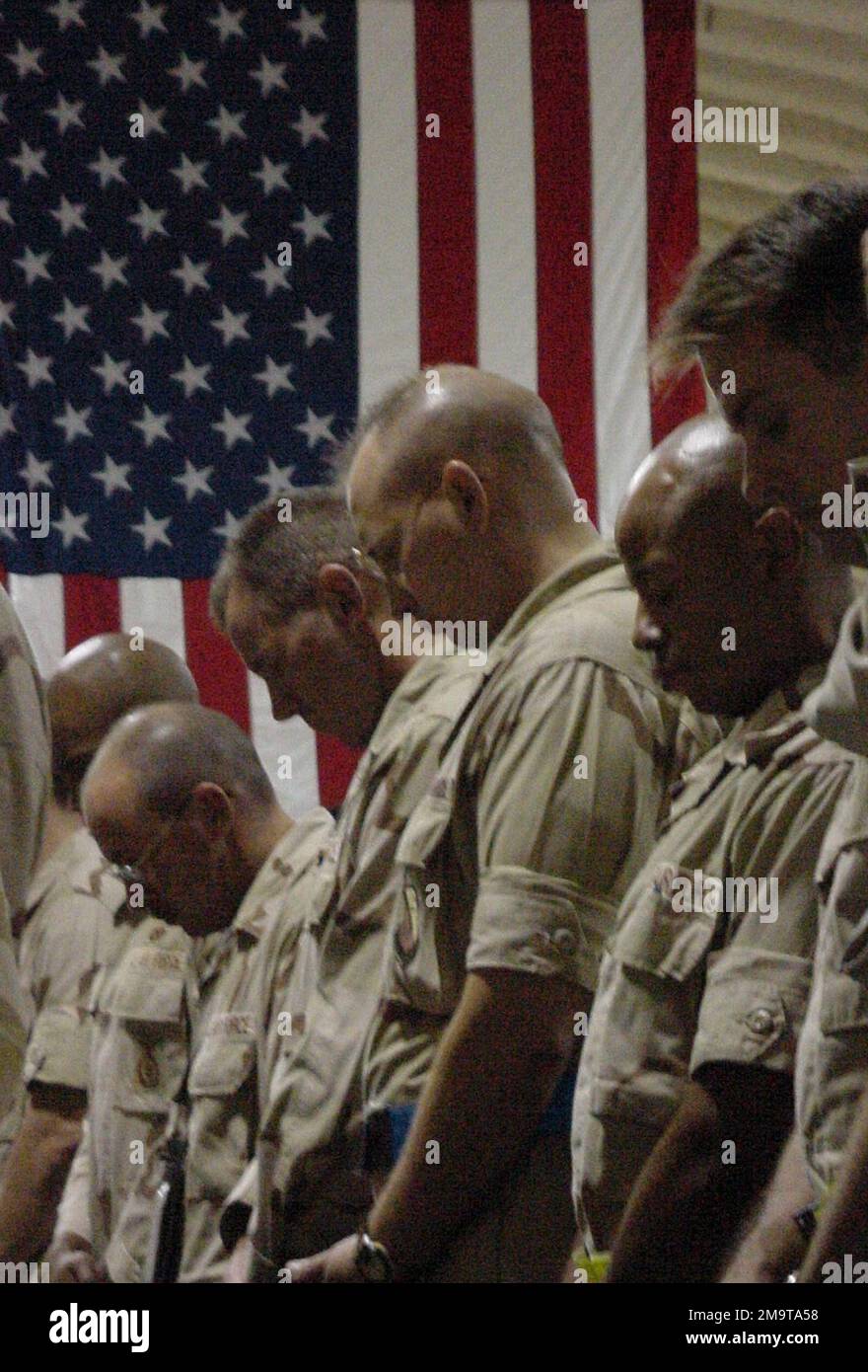 US Air Force (USAF) 379th Air Expeditionary Wing (AEW) members ...