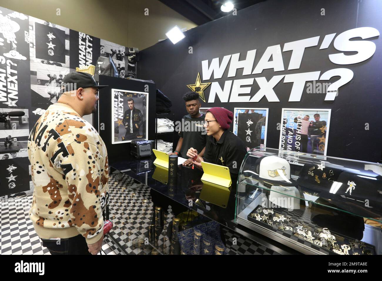 IMAGE DISTRIBUTED FOR ROCKSTAR ENERGY DRINK - Attendee learns about the ...