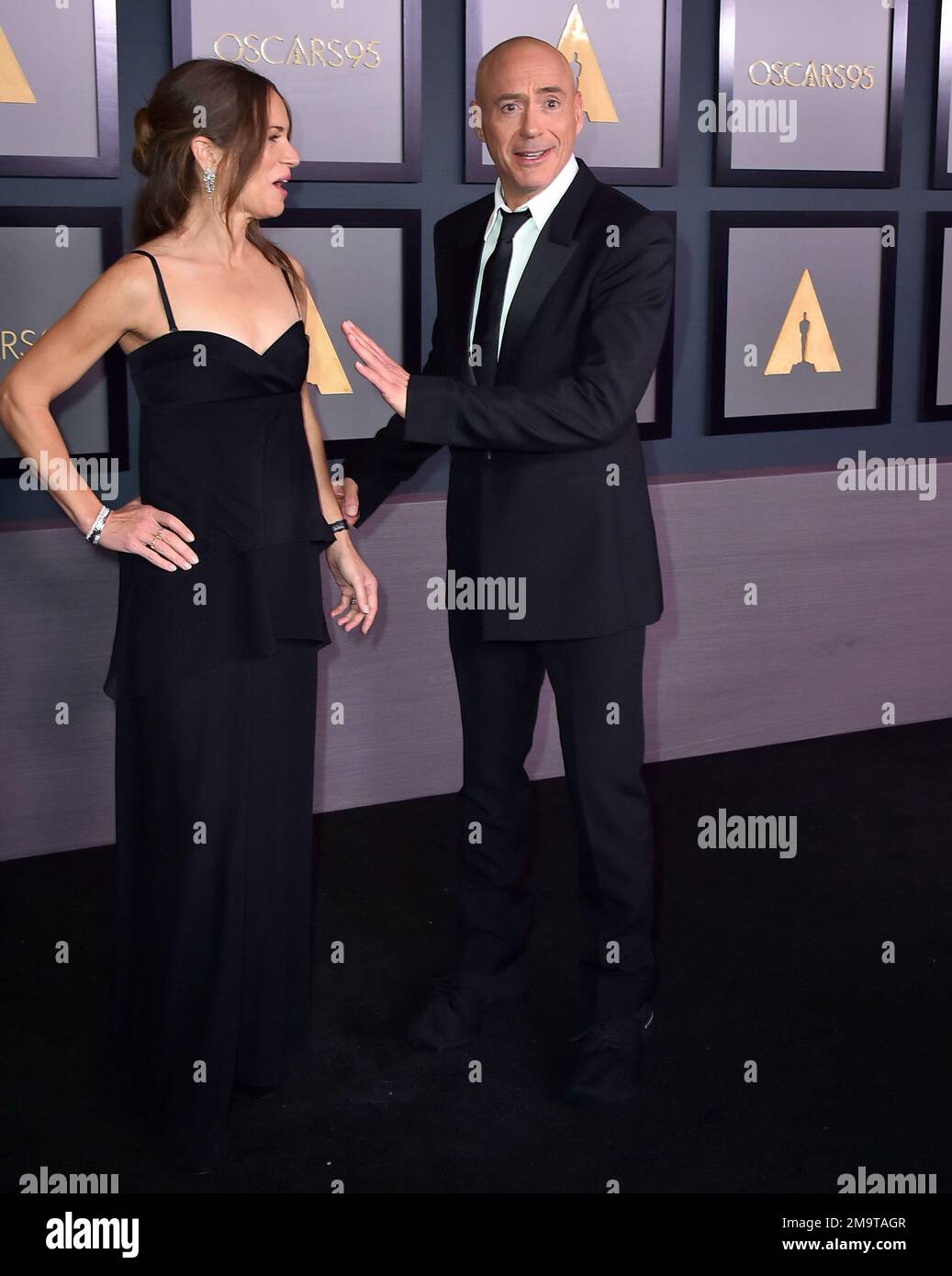 Susan Downey, left, and Robert Downey Jr. arrive at the Governors ...