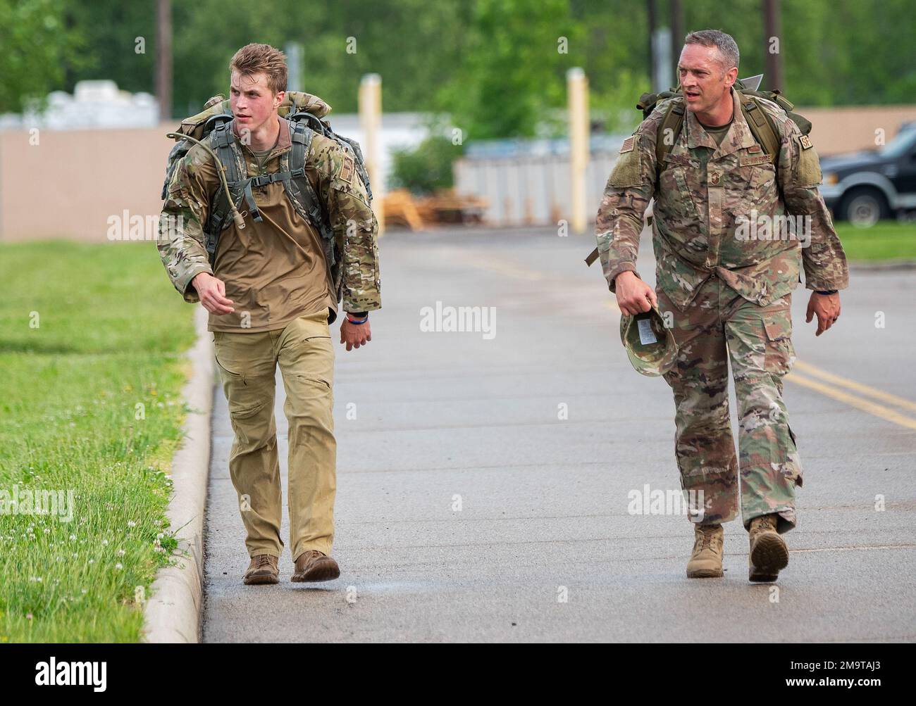Army Pfc. Jacob Hobbs and Air Force Chief Master Sgt. Justin Walker ...