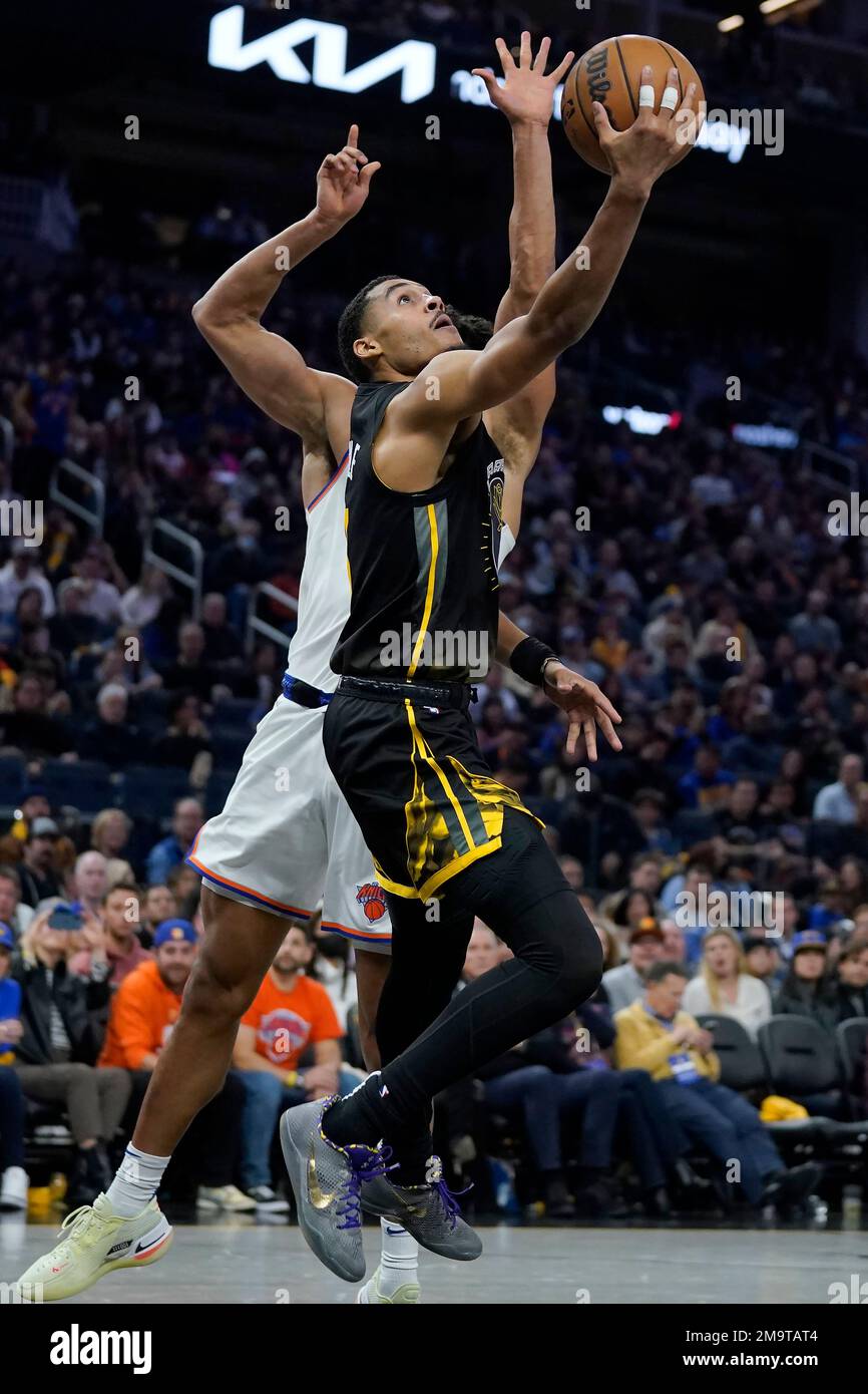 Golden State Warriors guard Jordan Poole during an NBA basketball game ...