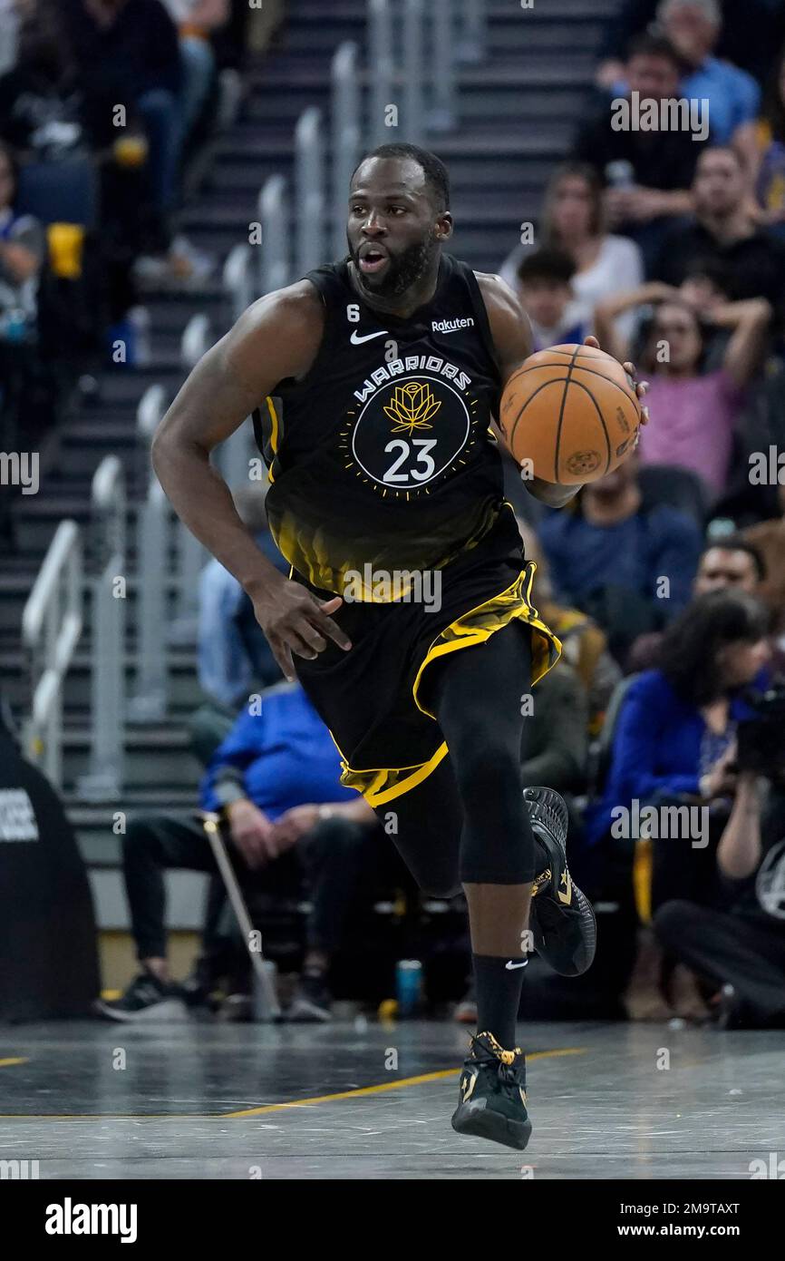 Golden State Warriors forward Draymond Green (23) during an NBA basketball game against the New ...
