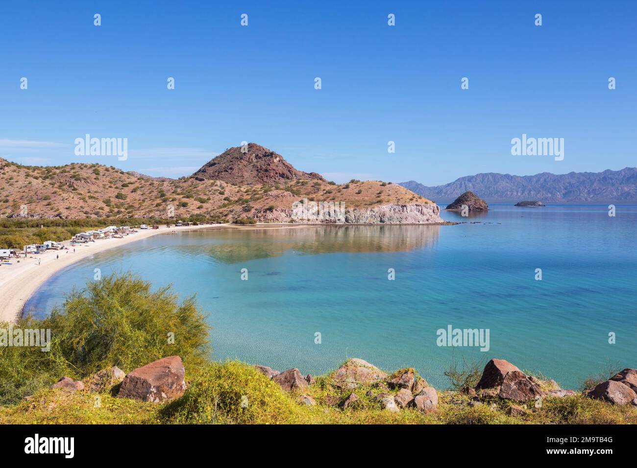 Beautuful Baja California landscapes, Mexico. Travel background ...