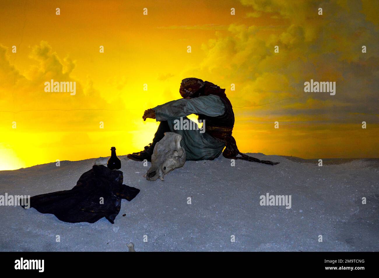 Pirate marooned on a beach Stock Photo - Alamy