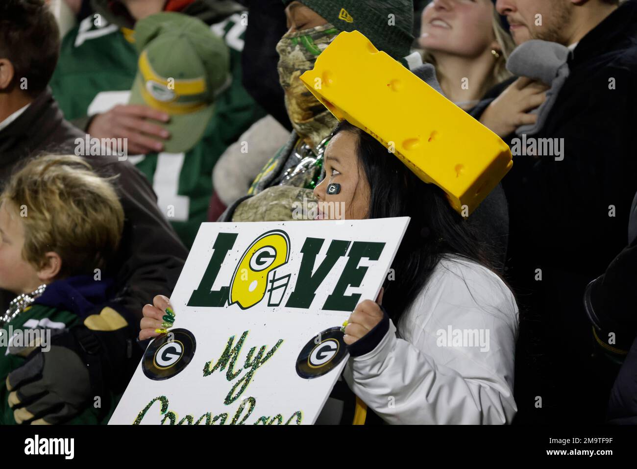 Green Bay Packers fans during an NFL football game Thursday, Nov. 17 ...