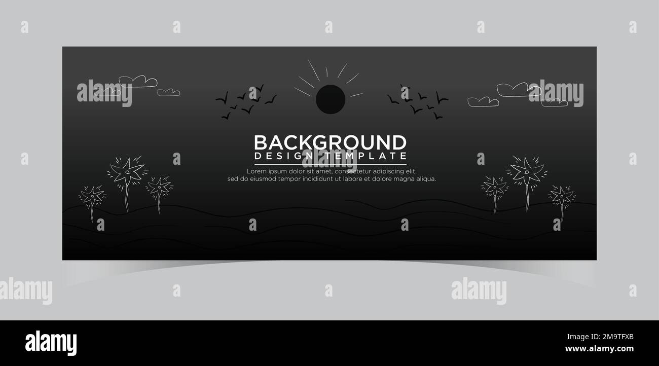 Blackboard scenery background design Stock Vector Image & Art - Alamy