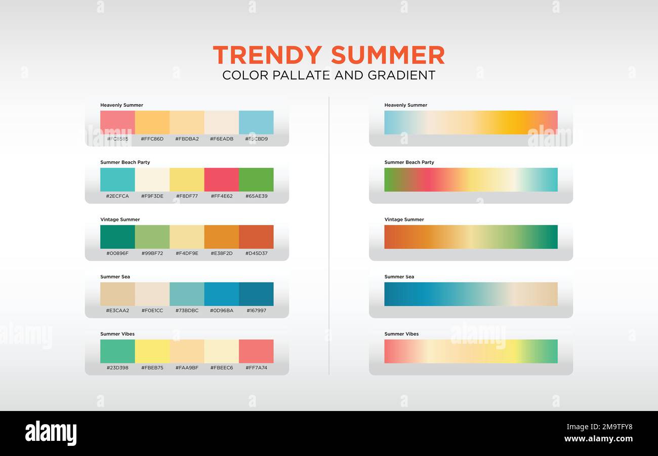 Summer bright color palette hi-res stock photography and images - Alamy