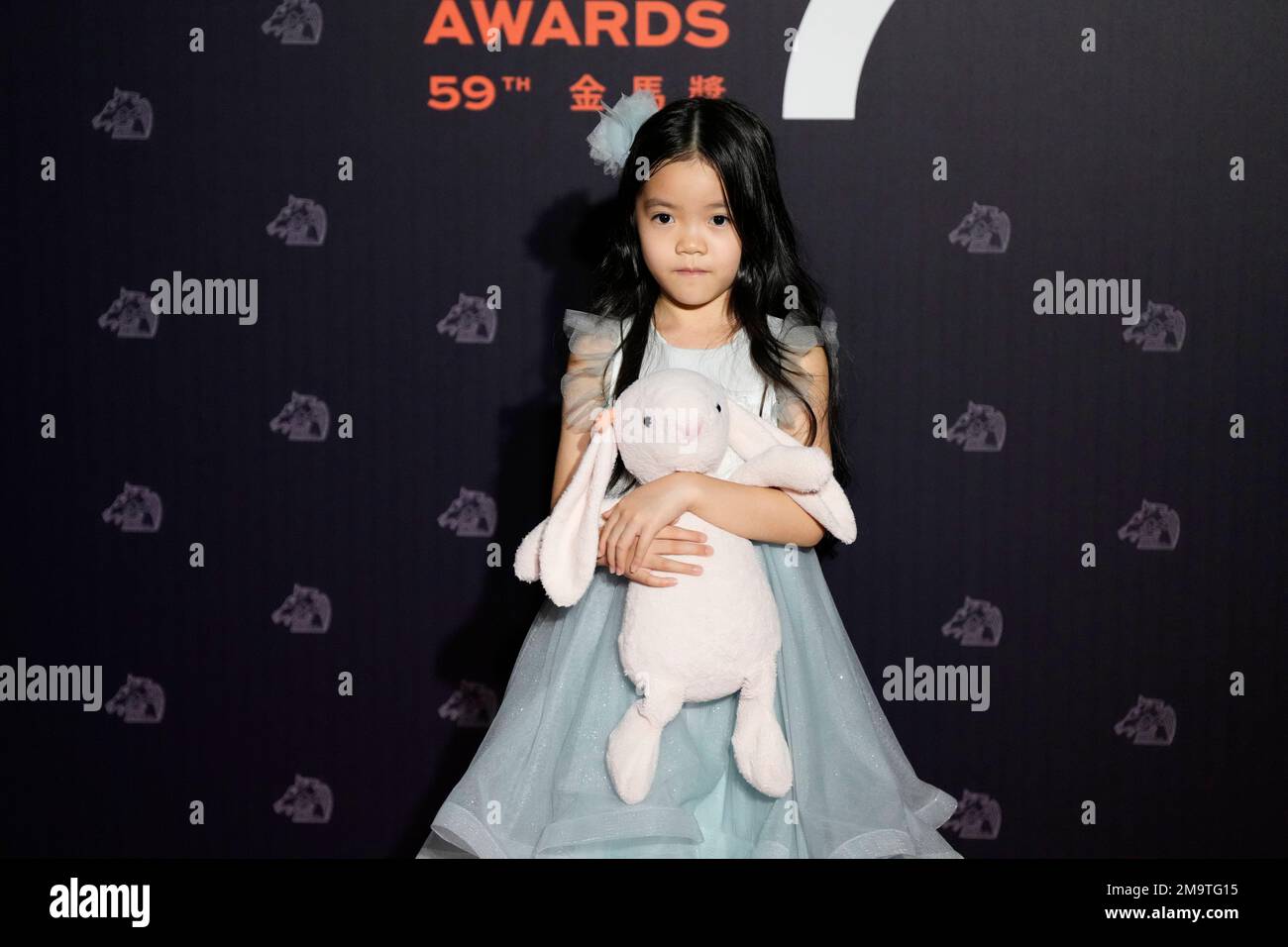 Taiwanese actress Huang Sin-Ting arrives at the 59th Golden Horse Awards in Taipei, Taiwan ...