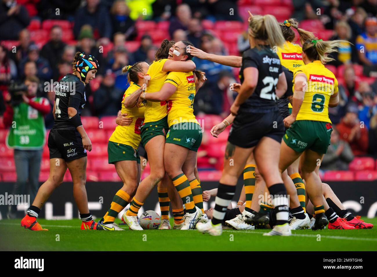 Australia's Jessica Sergis celebrates after scoring her side's first ...